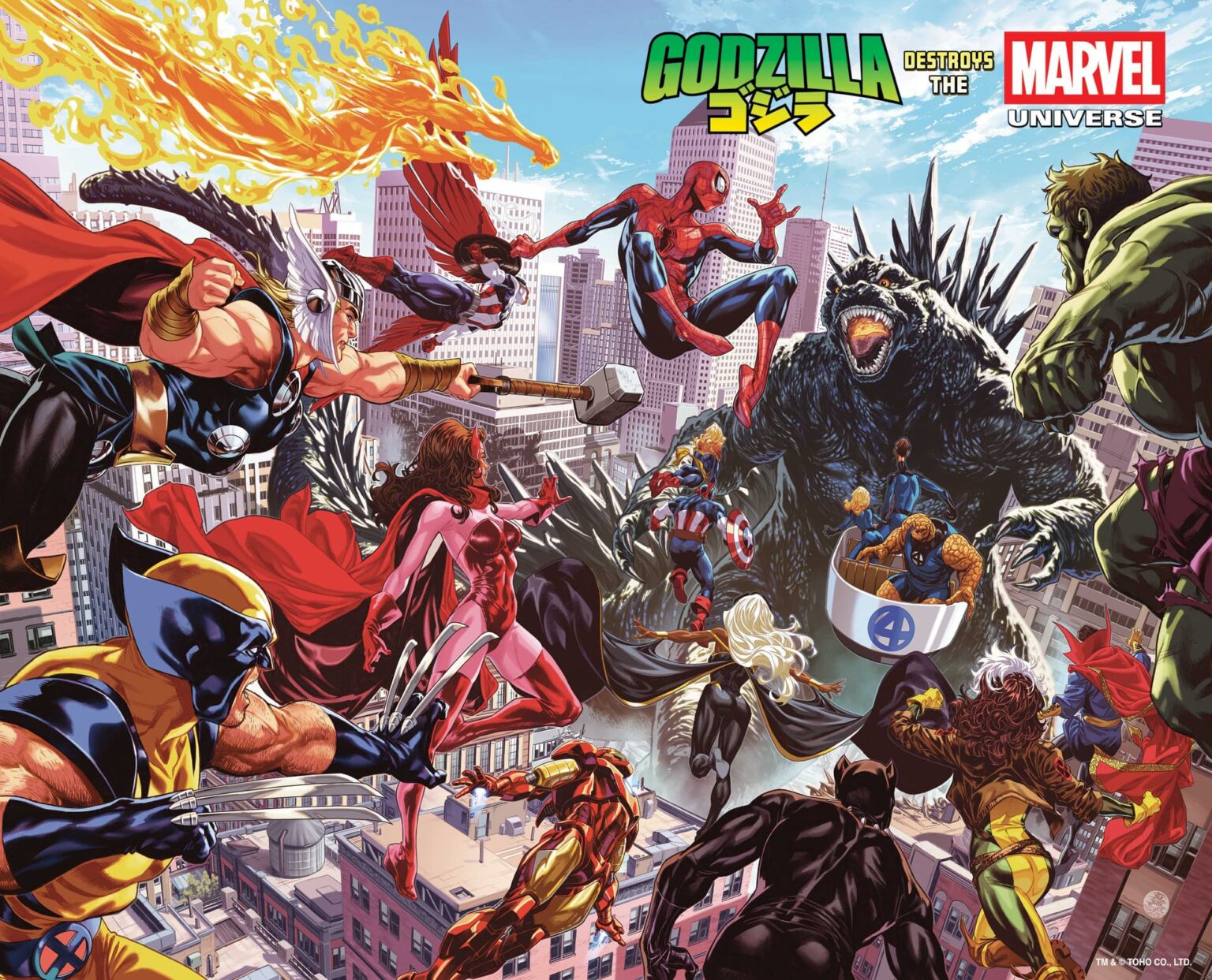 Marvel Comics Unleashes 'Godzilla Destroys the Marvel Universe' This ...