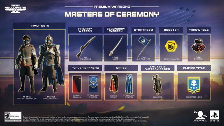 Helldivers 2 Unveils 'Masters of Ceremony' Warbond with Vintage Gear and Glory | Cosmic Book News