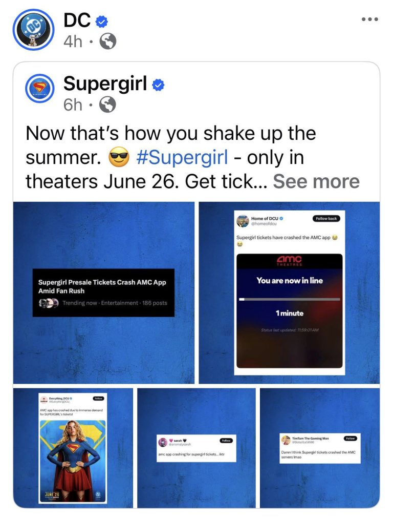Supergirl AMC App Crash Claim Gets Busted After Fake Ticket Demand Hype ...