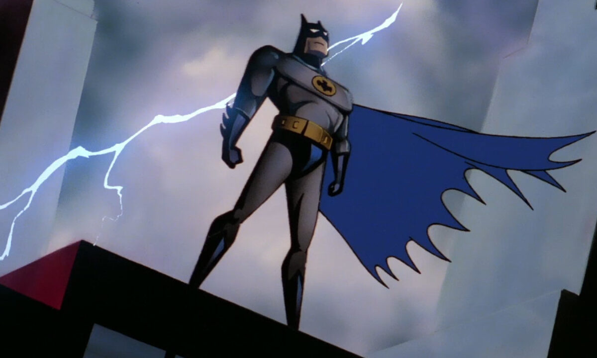Cartoon Batman Flying